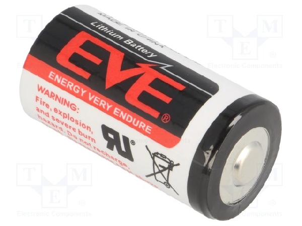 EVE ER26500 S/STD 3,6V 8,5AH Elem: lítium 3,6V C Ø 26x50mm 8500mAh ...